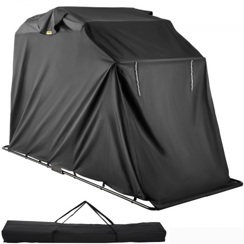 VEVOR Motorcycle Shelter Shed Strong Frame Motorbike Garage Waterproof 106.3 x 41.3 x 61 Motorbike Cover Tent Scooter Shelter 120055 Hoods for Vehicles