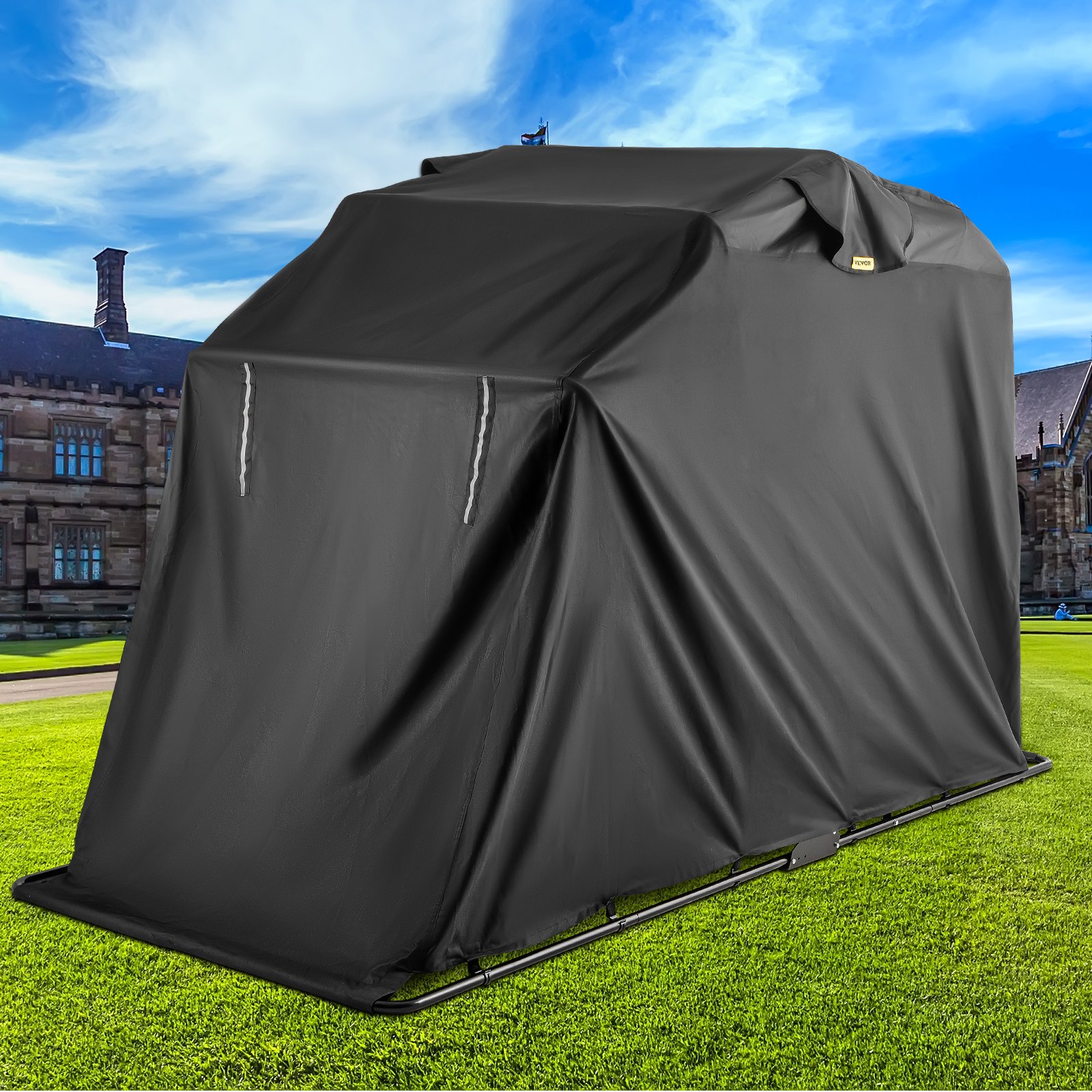 VEVOR Motorcycle Shelter Shed Strong Frame Motorbike Garage Waterproof ...