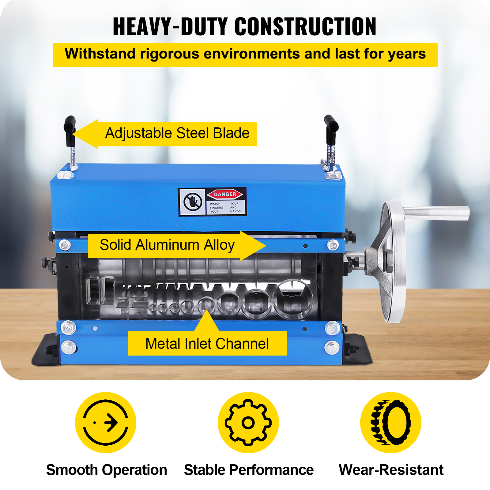 VEVOR Manual Wire Cable Stripper Copper Stripping Machine 1-40 mm ...