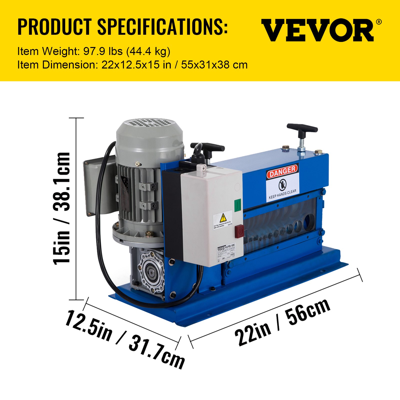 VEVOR Cable Wire Stripping Machine 0.06 inch -1.5 inch,Portable Powered ...