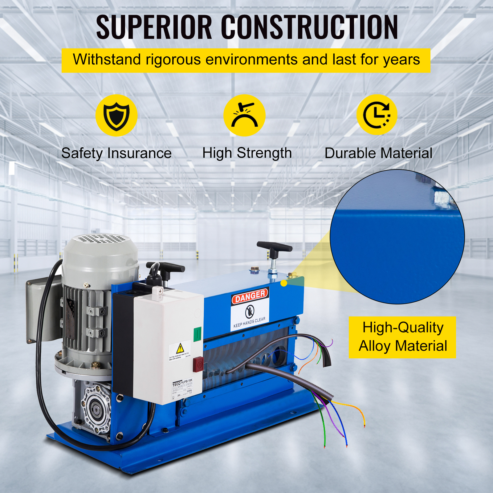 Electric Wire Stripping Machine Cable Stripper 1.02~25mm 22m/min 370w ...