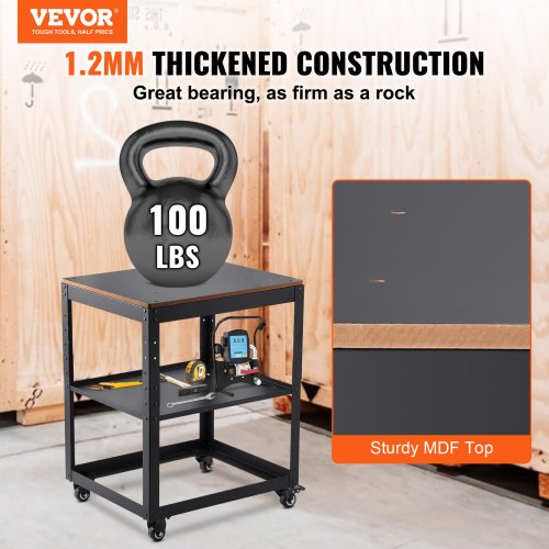 VEVOR Planer Stand, 100 lbs / 45 kg heavy loads, Three-Gear Height ...