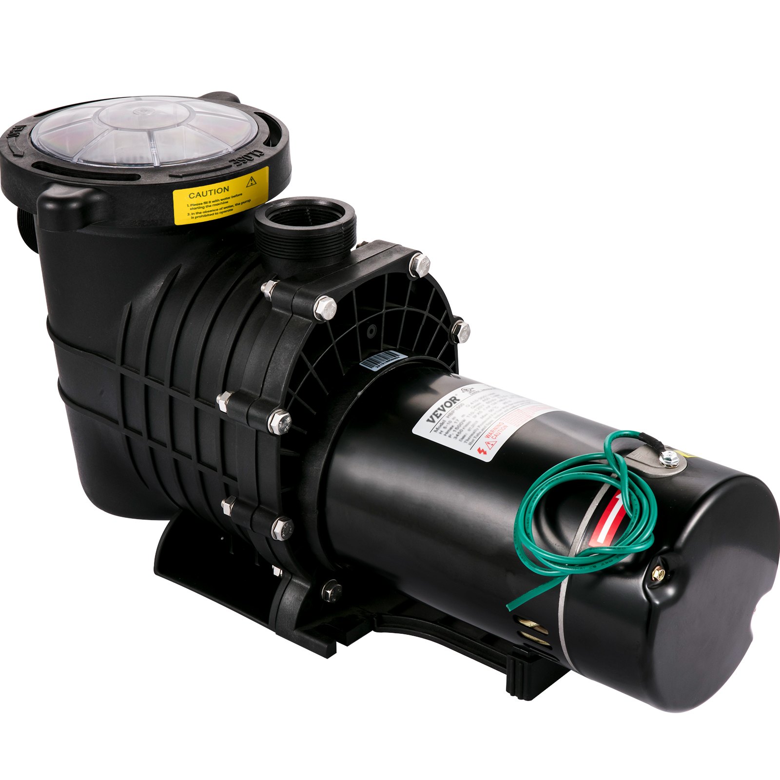VEVOR Swimming Pool Pump, 1HP 110V 5544GPH Powerful Self-priming Up to ...