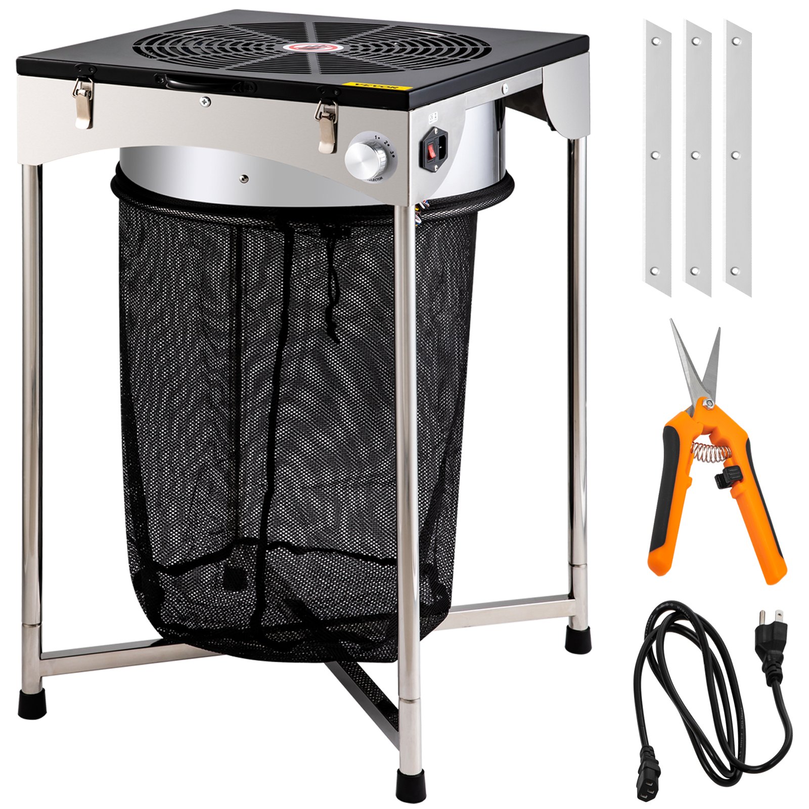 VEVOR Electric Hydroponic Trimmer Bud Leaf Trimming Machine 18" 3 Speed ...