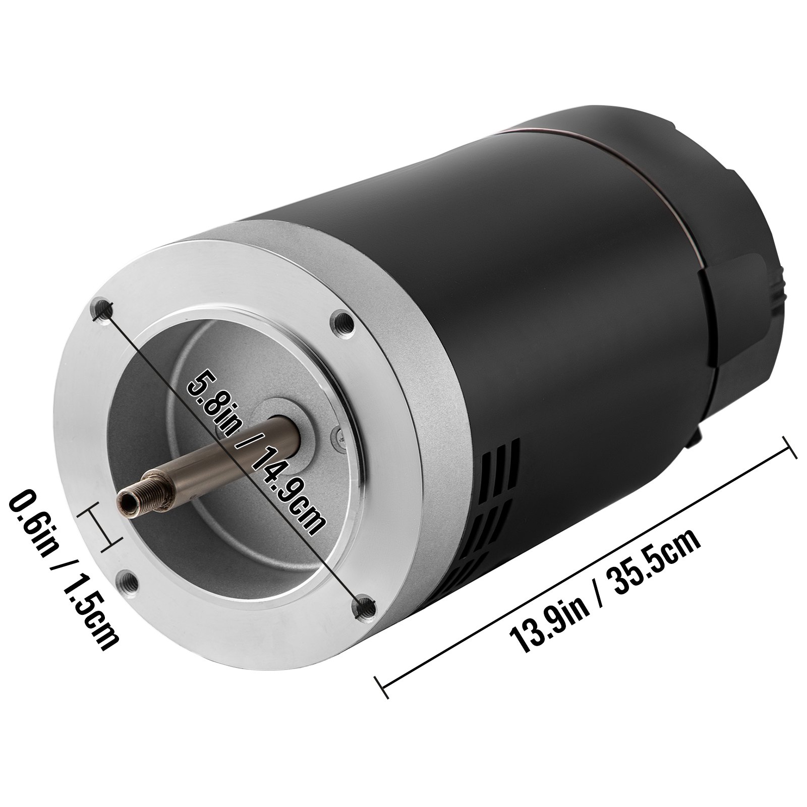 VEVOR Pool Motor,3/4 HP, 3450 RPM, 1 Speed, 230/115 Volts, 5.1/10.1 ...