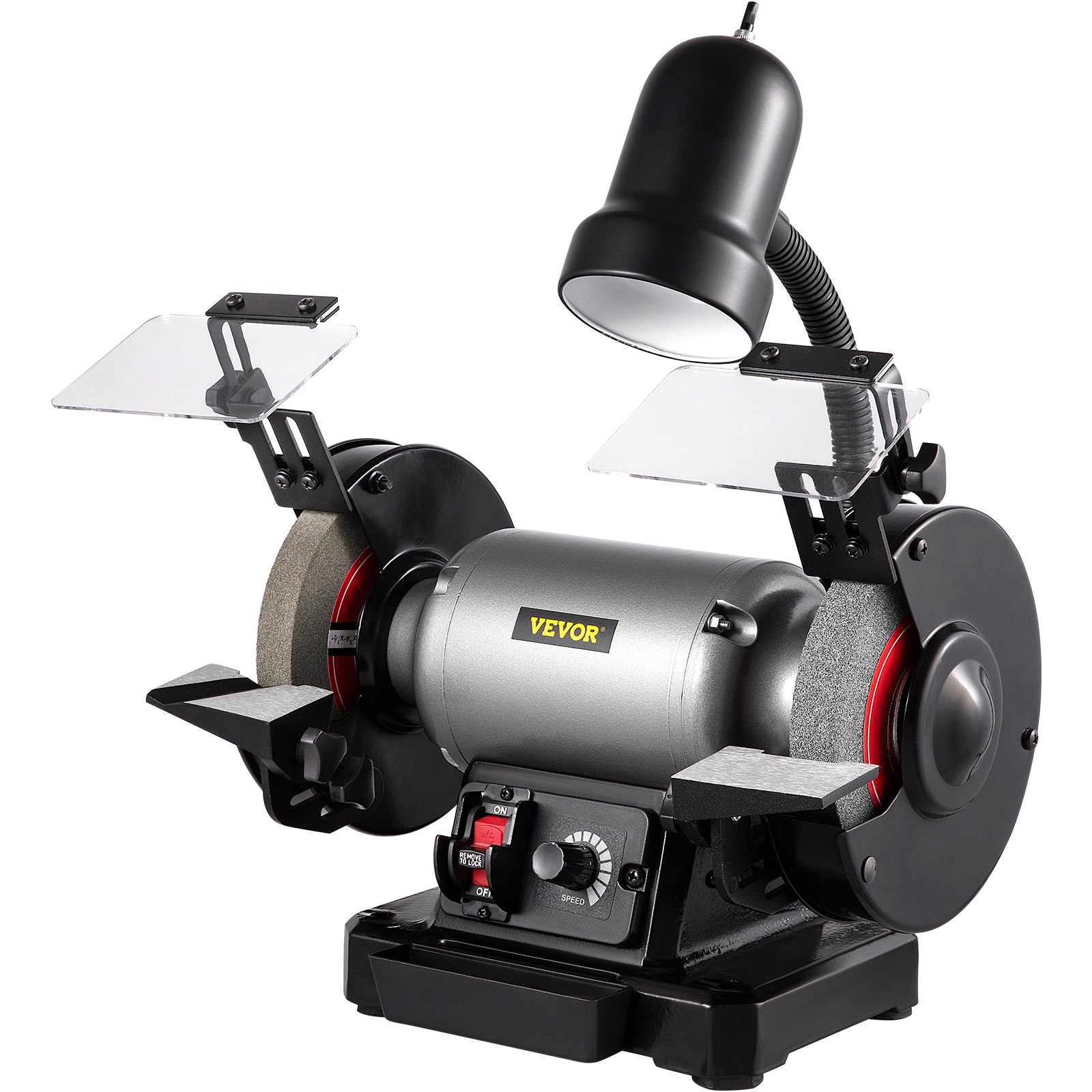 VEVOR 6 inch Bench Grinder, 750W 1 HP Motor, Variable-Speed Benchtop ...