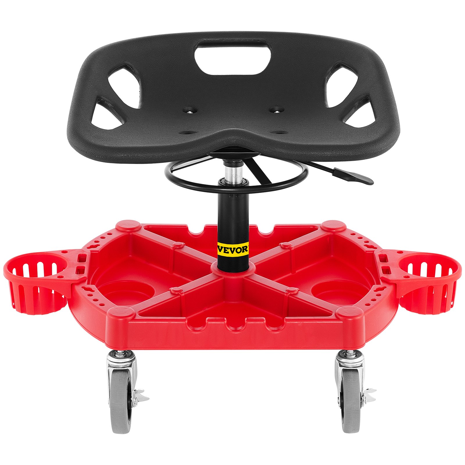 VEVOR Rolling Garage Stool, 300LBS Capacity, Adjustable Height from 18 ...