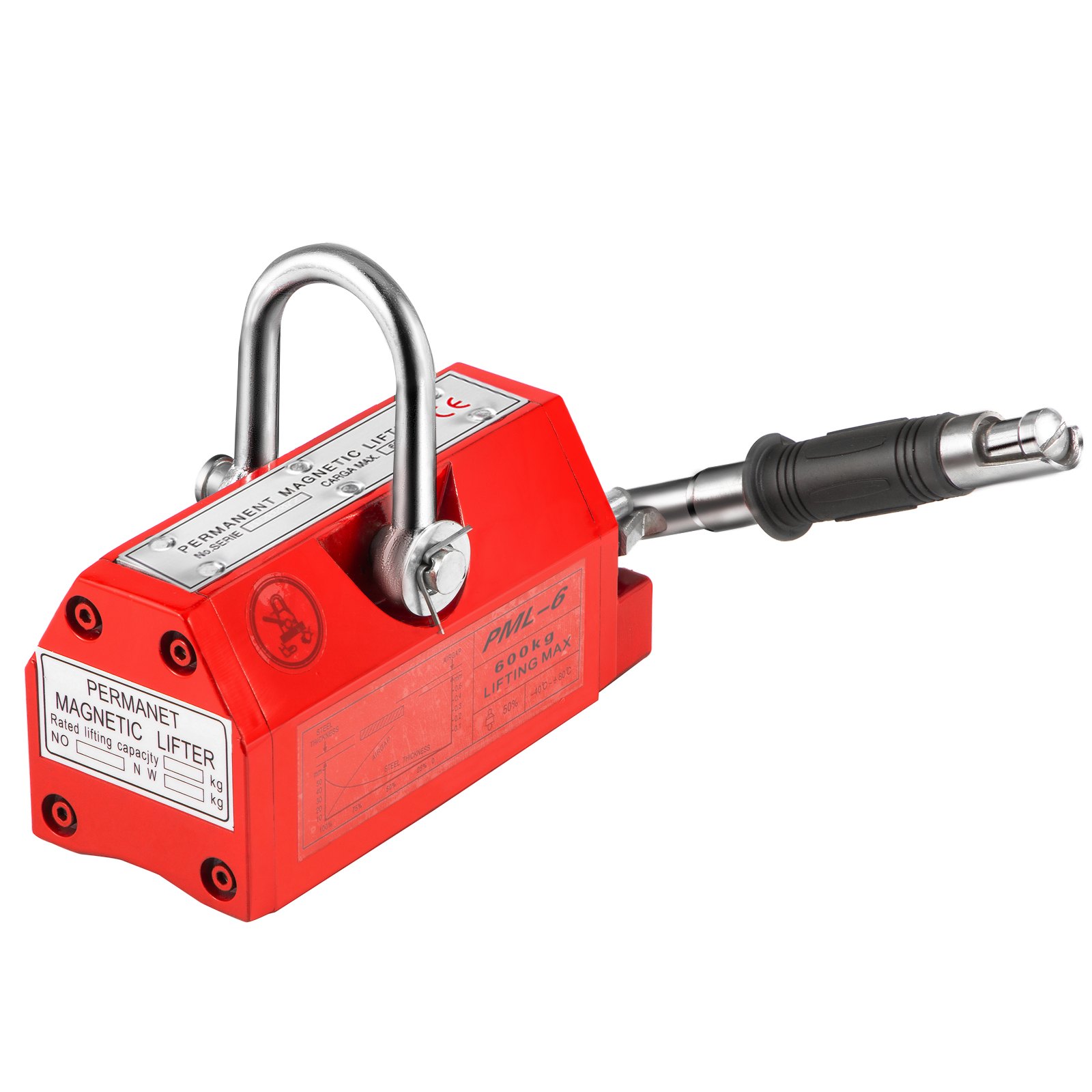 VEVOR Magnetic Lifter, 1320LBS Lifting Capability Lifting Magnet, 600KG ...