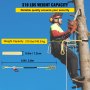 VEVOR Positioning Lanyard, 1/2 inch x 12 ft Positioning Rope, Polyester ...