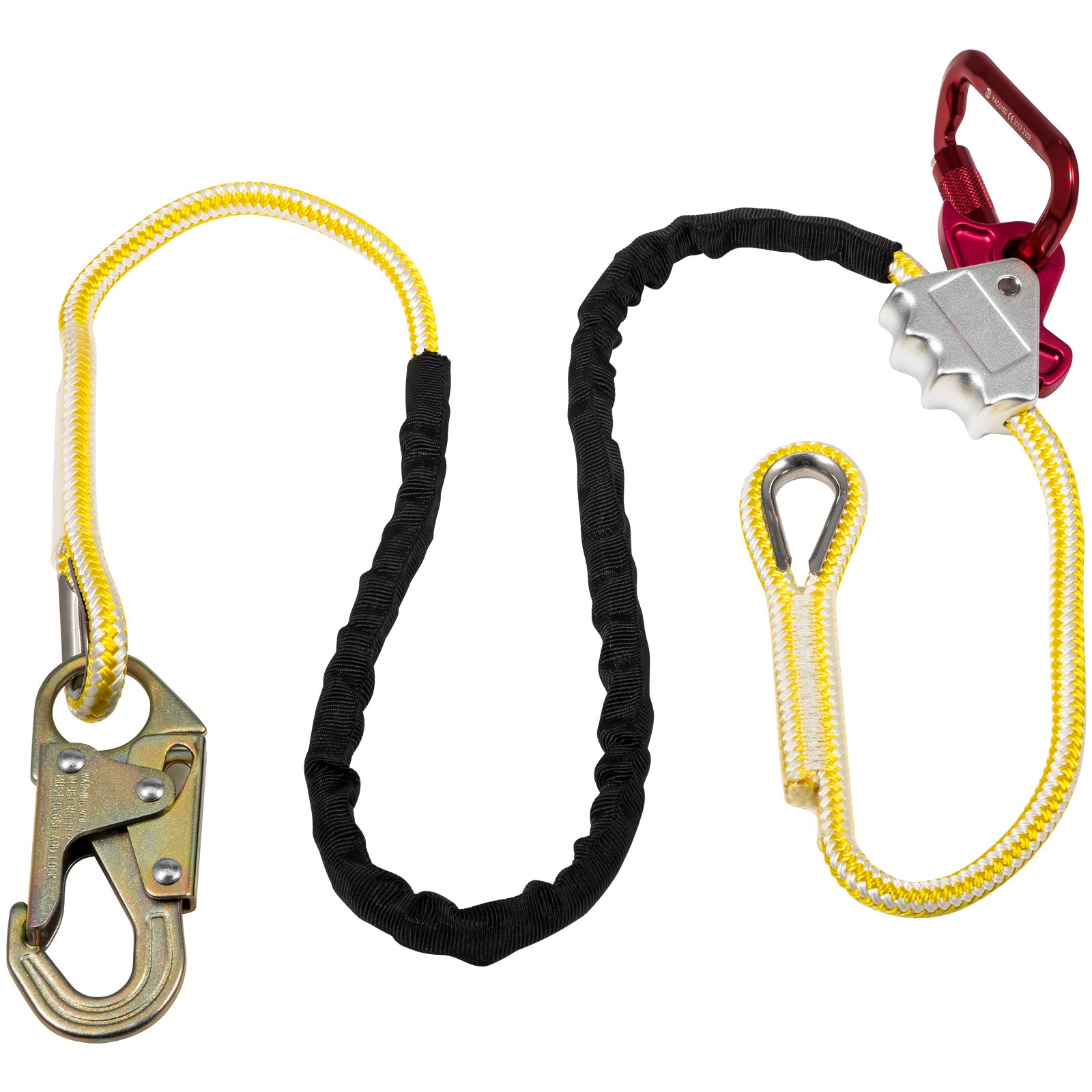VEVOR Positioning Lanyard, 1/2 inch x 8 ft Positioning Rope, Polyester ...