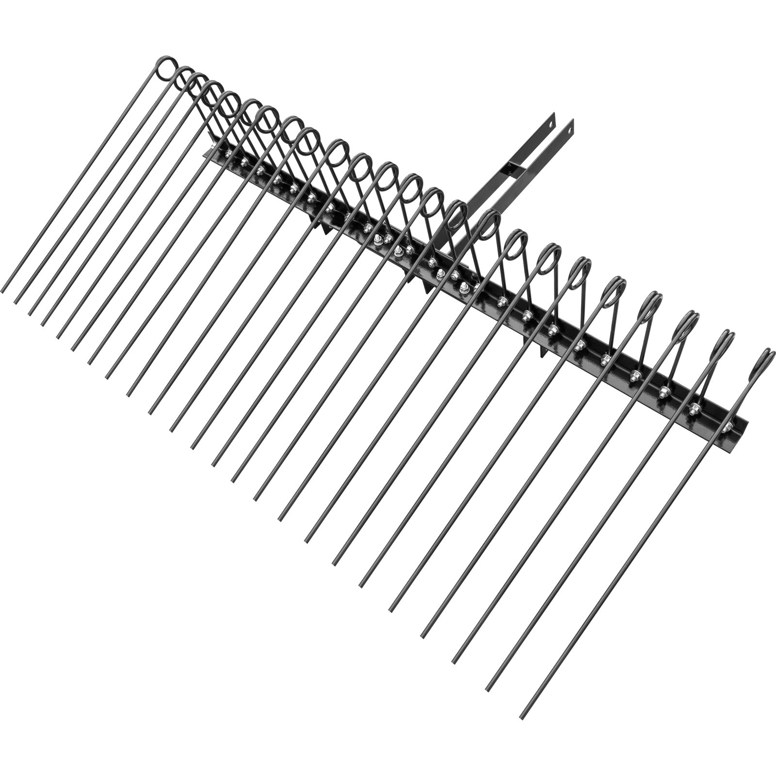 Vevor Pine Straw Rake Outdoor Landscape Rake 60" For Atv Utv Utility ...