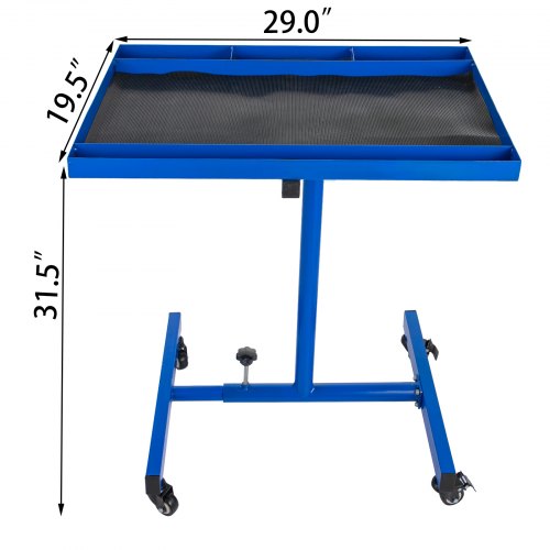 VEVOR Rolling Tool Table 220 LBS Capacity Tear Down Tray 29x20 Inch ...