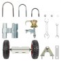 VEVOR Chain Link Rolling Gate Kit Galvanized Steel Rolling Fence 6 ...