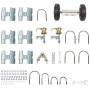 VEVOR Chain Link Rolling Gate Kit Galvanized Steel Rolling Fence 6 ...