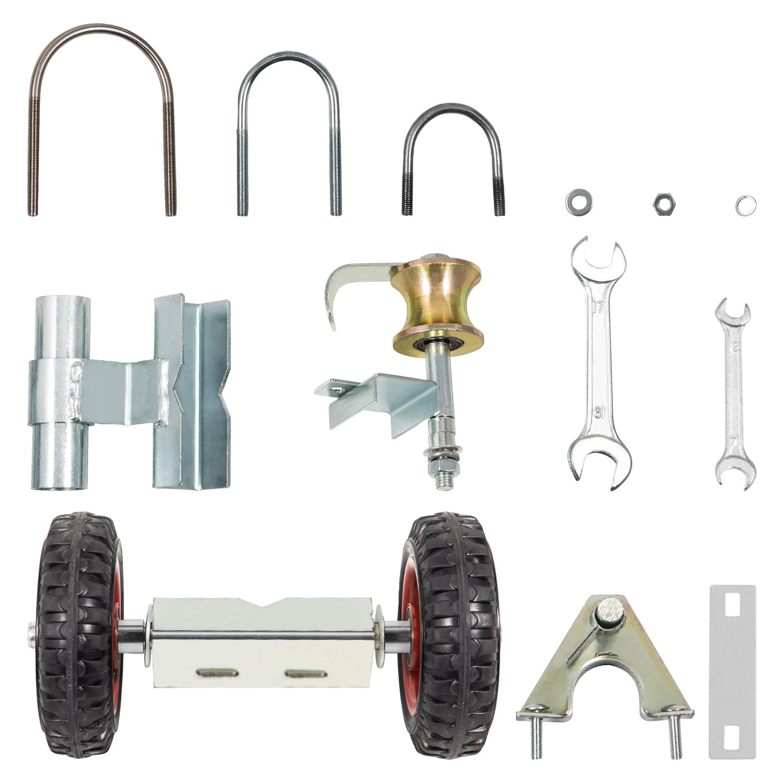 VEVOR Chain Link Rolling Gate Kit Galvanized Steel Rolling Fence 6 ...