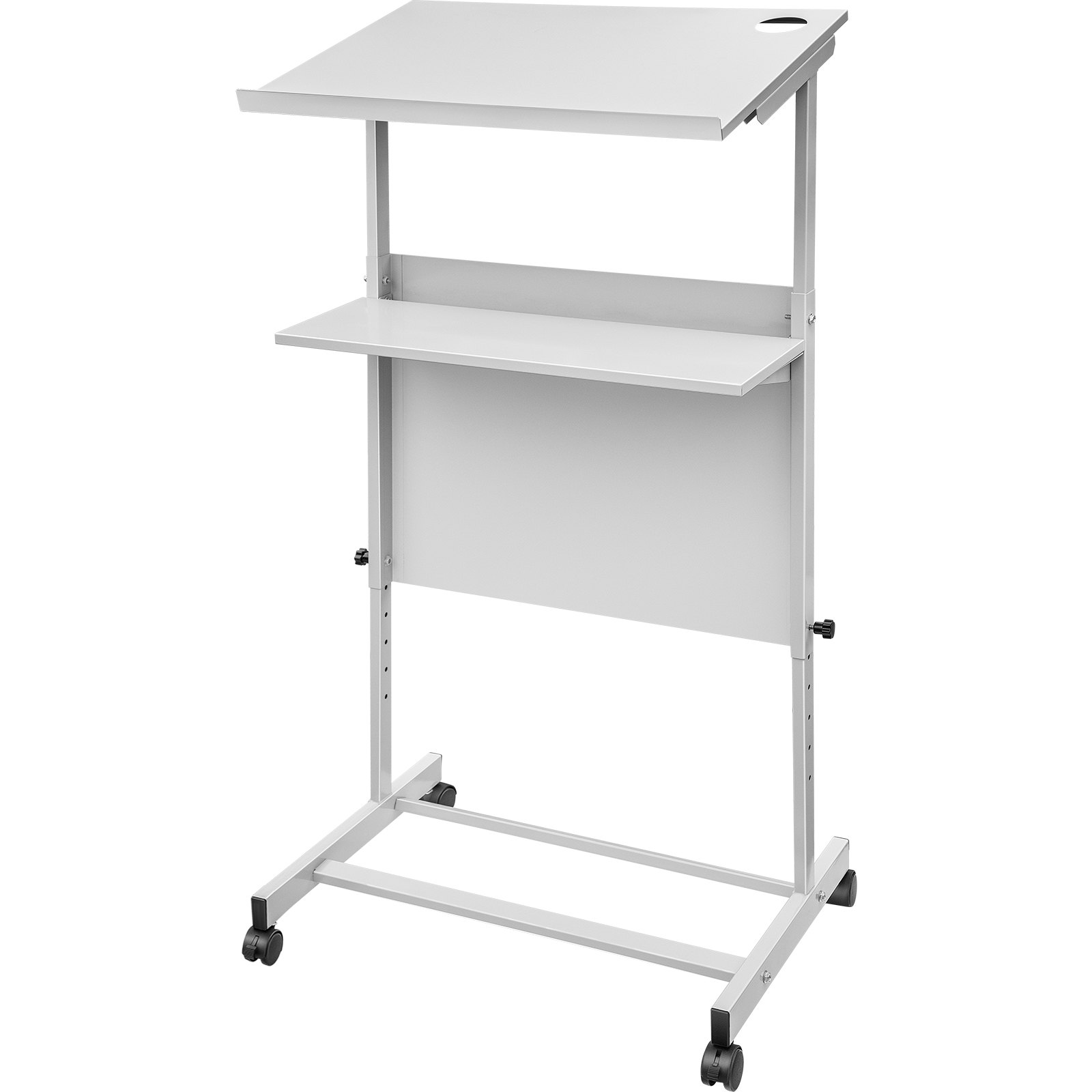 VEVOR Stand Up Lectern, Height Adjustment Portable Pulpit, Lectern ...