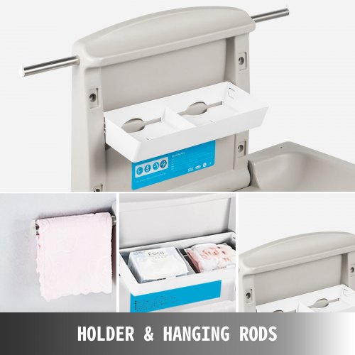Baby Changing Station Commercial Wall Mounted Diaper Changing Table ...