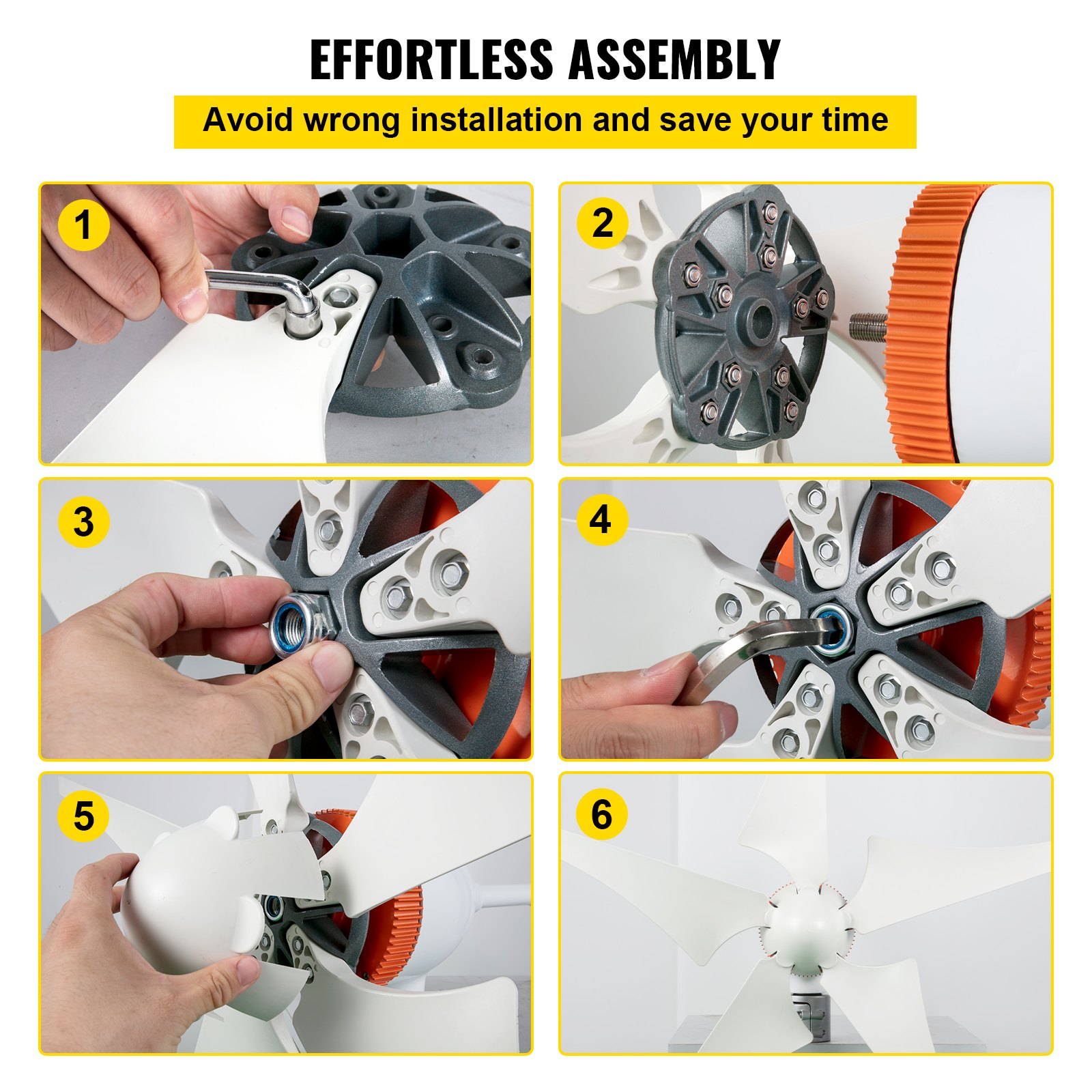VEVOR Wind Turbine Generator, 12V/AC Wind Turbine Kit, 400W Wind Power ...