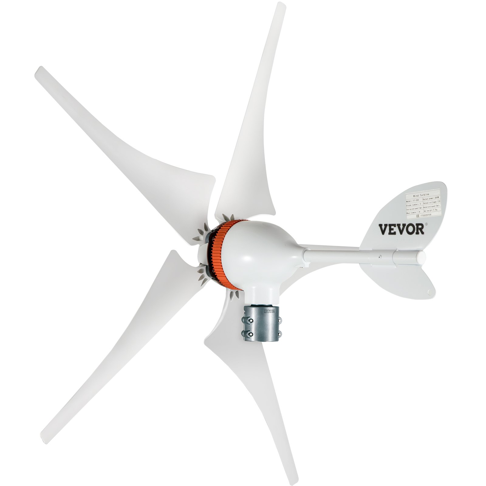 VEVOR Wind Turbine Generator, 12V/AC Wind Turbine Kit, 400W Wind Power ...