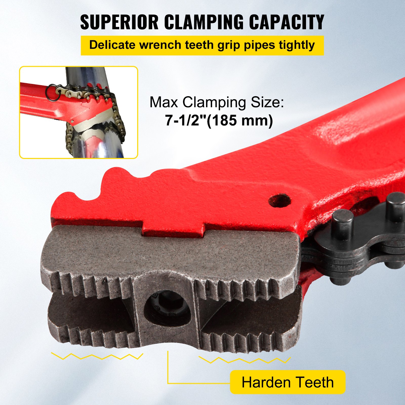 VEVOR Chain Wrench Pipe 36inch,Heavy Duty Oil Filter Chain Wrench ...