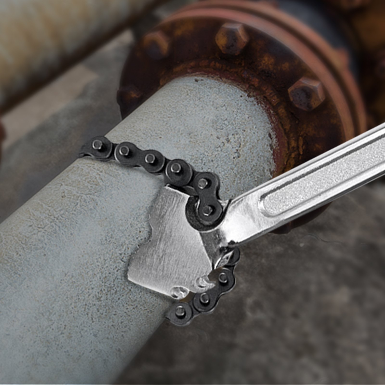 VEVOR 24inch Chain Wrench Carbon Steel Chain Pipe Wrench Heavy Duty 6 ...