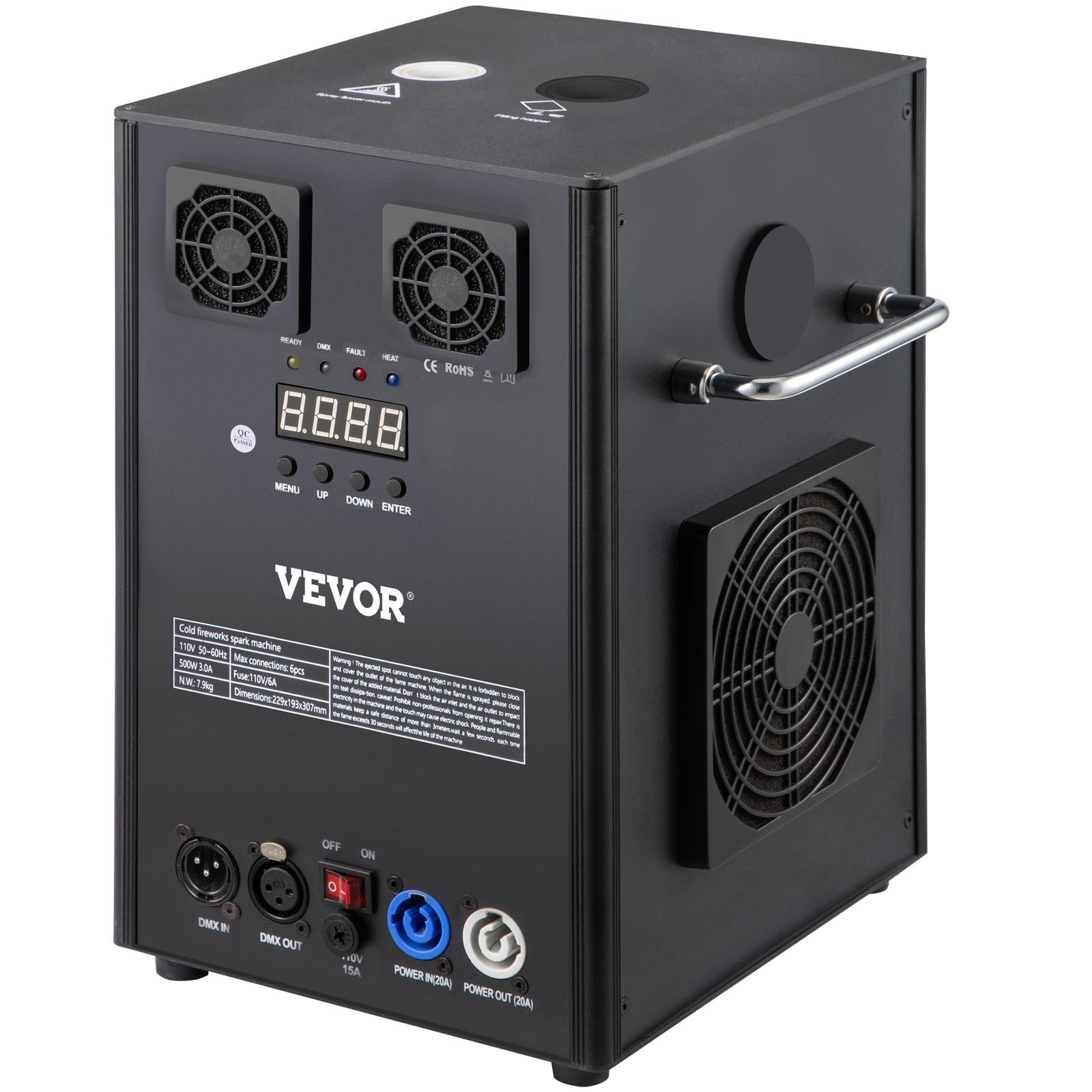 VEVOR 700W 2pcs Large Stage Equipment Special Effect Machine, Smart DMX ...