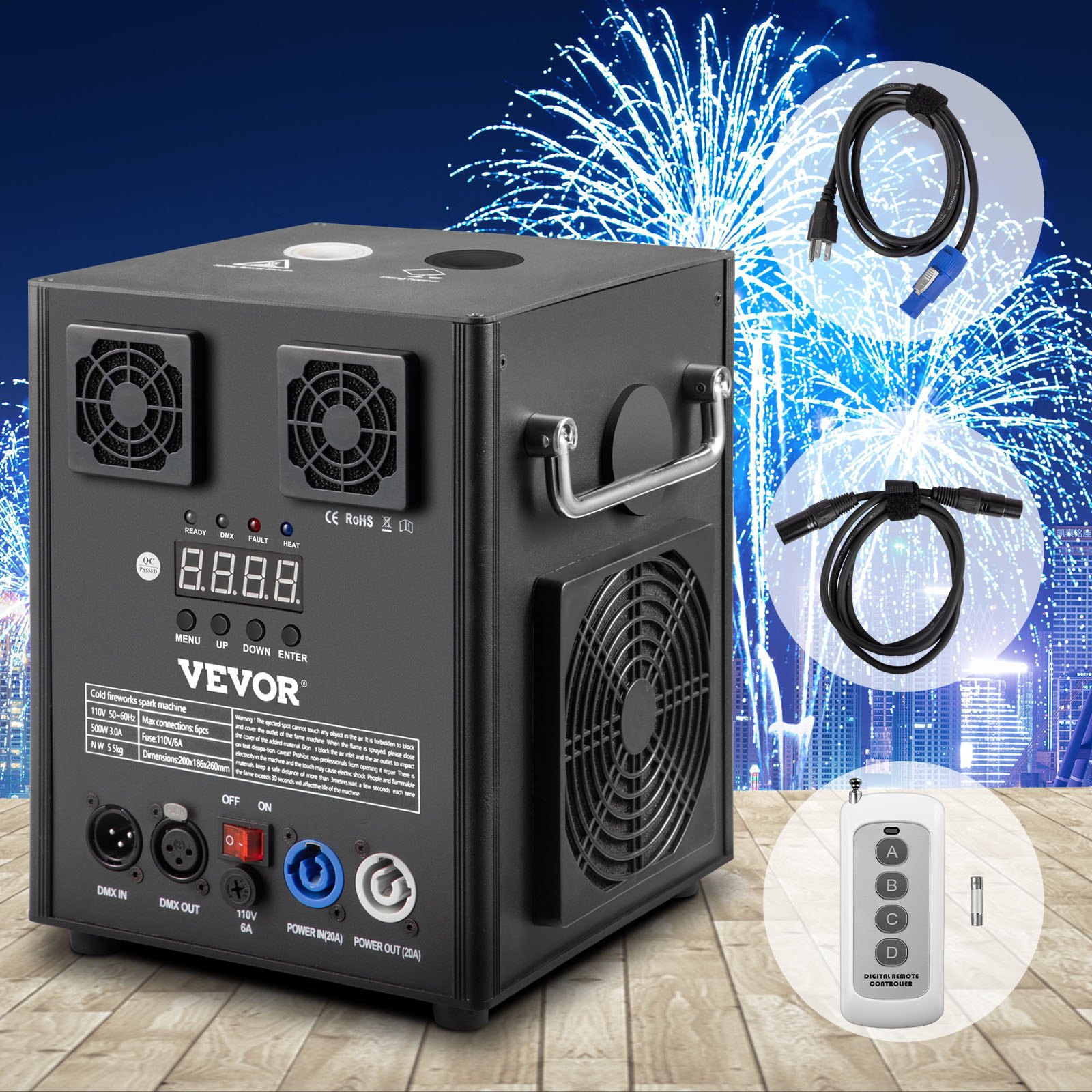 VEVOR Stage Equipment Special Effect Machine, 500W Stage Lighting ...