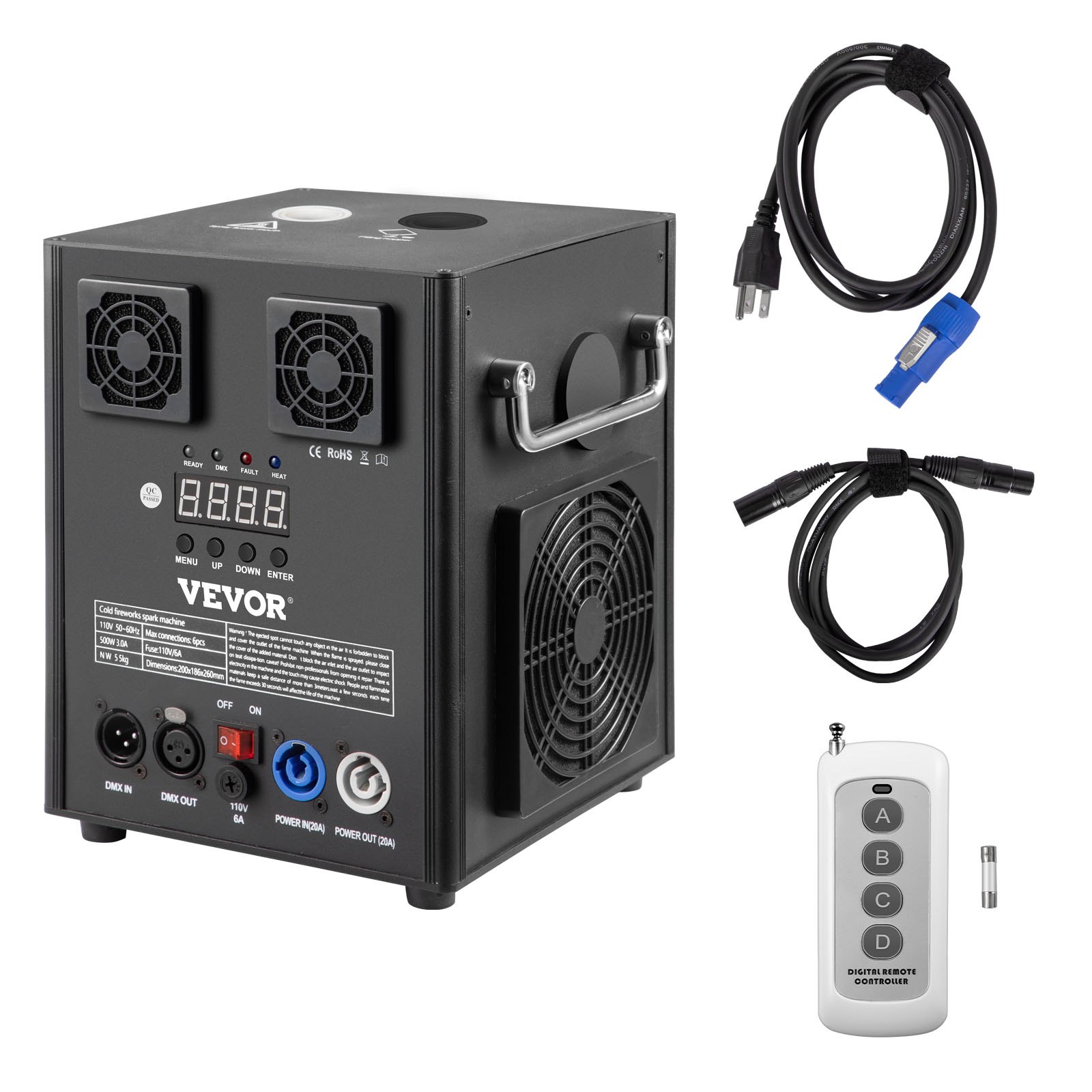 VEVOR Stage Equipment Special Effect Machine, 500W Stage Lighting ...