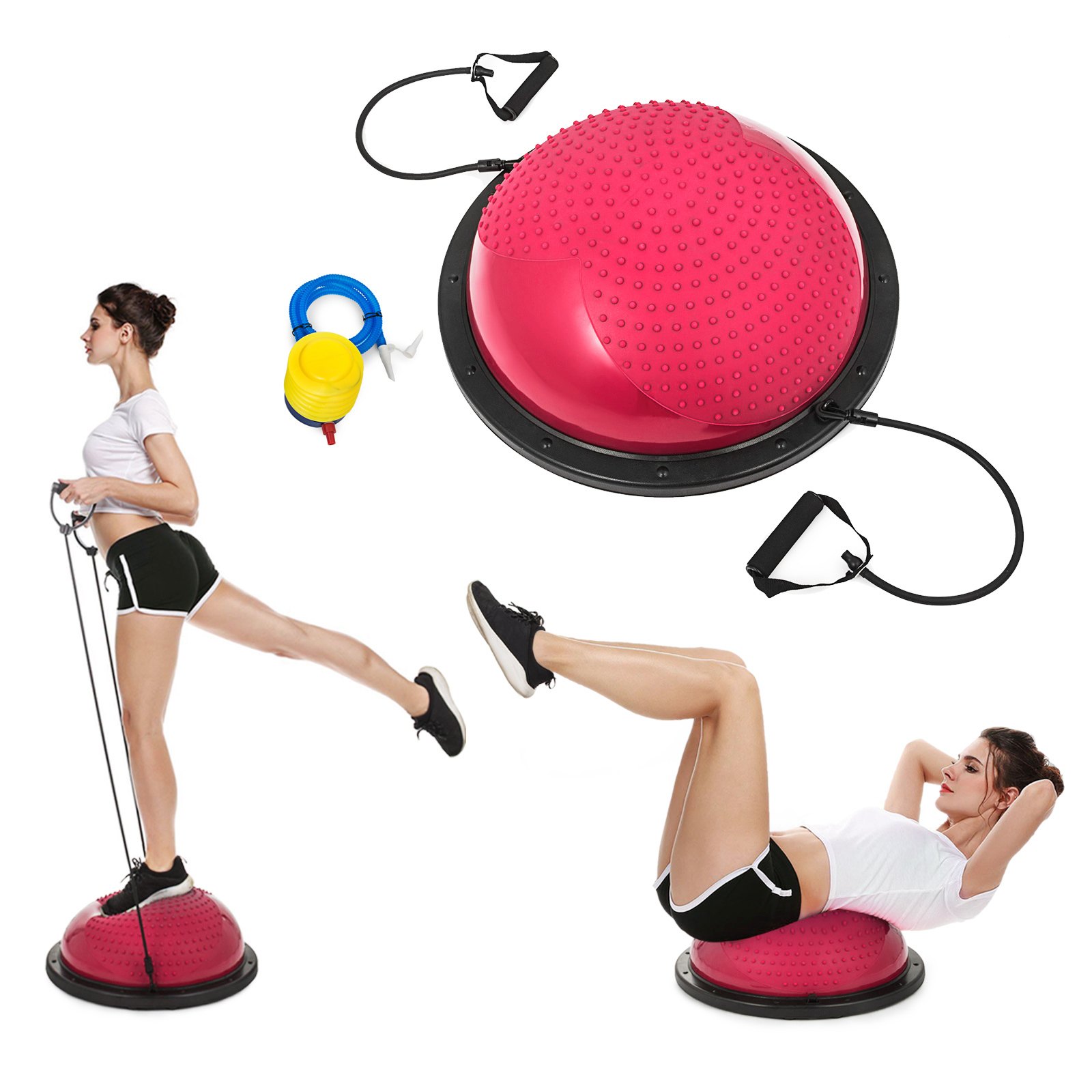 Ball Balance Board Wobble Yoga Training Fitness Half Gym Ball Pilates ...
