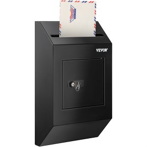 VEVOR Suggestion Box Donation Box Steel Comments Box w/ Combination ...