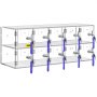 VEVOR Cell Phone Storage Locker, 10 Slots Acrylic Material with Door ...