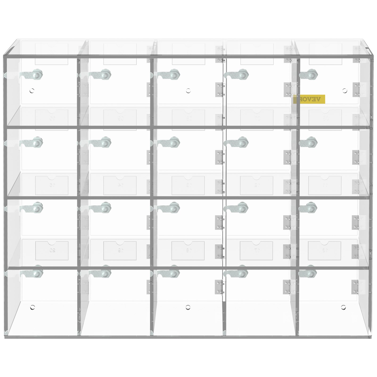 VEVOR Cell Phone Storage Locker, 20 Slots Acrylic Material with Door ...