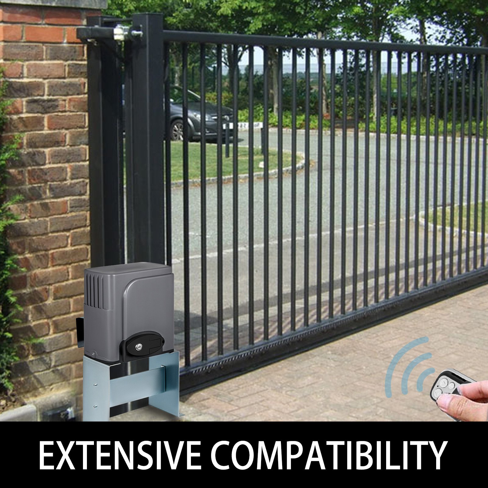 Sliding Gate Driveway Door Automatic Opener Remote Control Black 4 ...