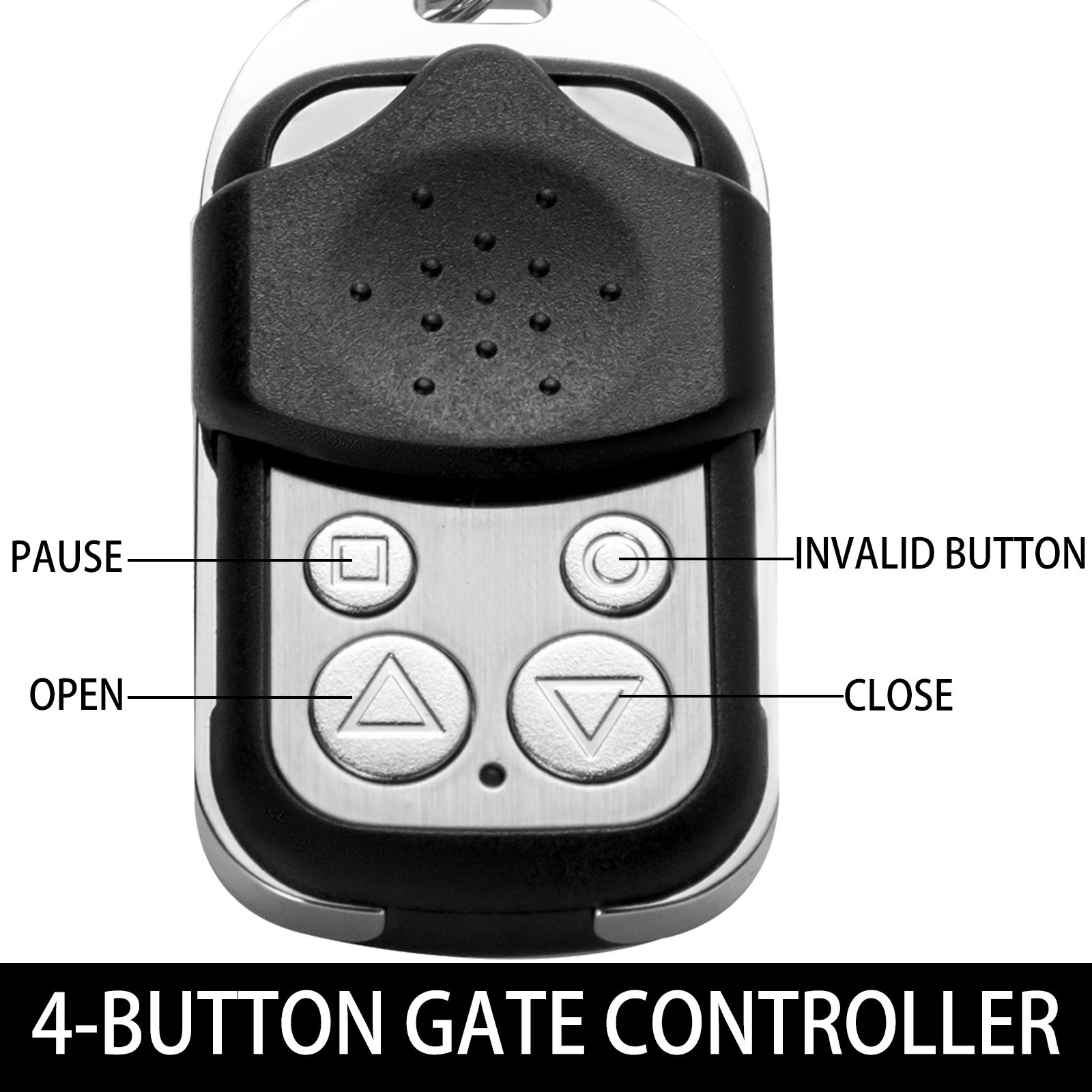 Vevor Gate Remote Control 4 Button Backup Key Accept Signal Within