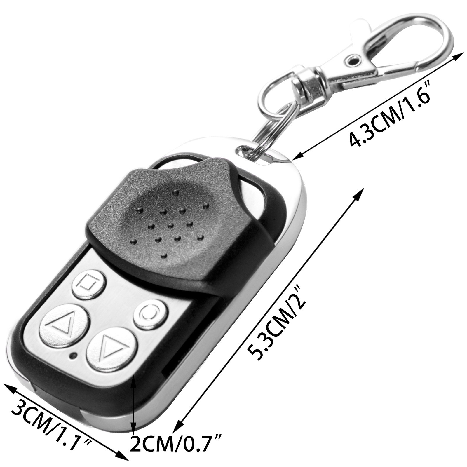 Vevor Gate Remote Control 4 Button Backup Key Accept Signal Within