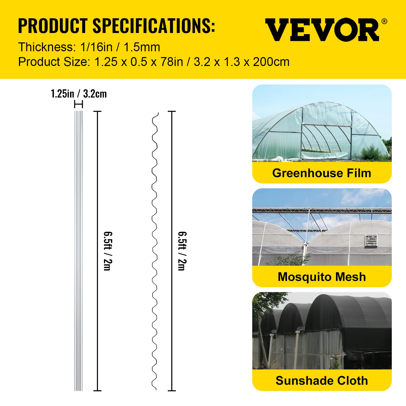 VEVOR Wiggle Wire and Lock Channel, 6.56ft Spring Lock & U-Channel ...
