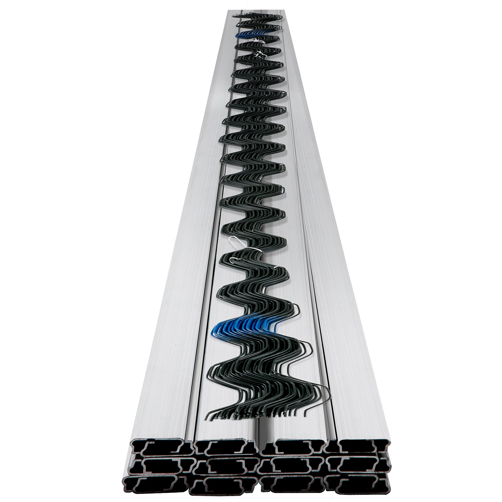 VEVOR Spring Wire and Lock Channel, 6.56ft Spring Lock & U-Channel ...