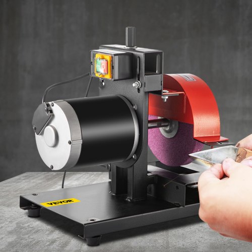 VEVOR Lawnmower Blade Grinder, 1/3 HP 1700 RPM Motor with 8'' Diameter ...