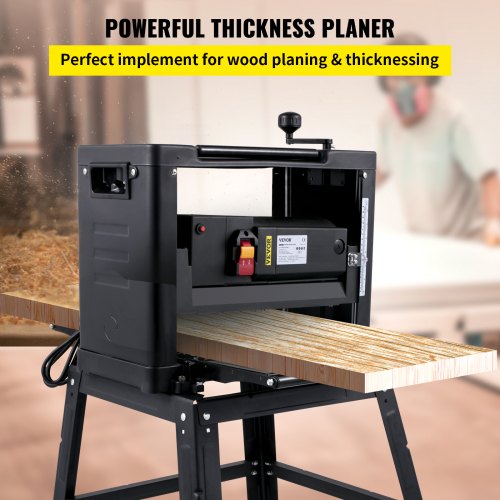 12.5-Inch Wood Planer Foldable Thickness Planer For Woodworking 1500W ...