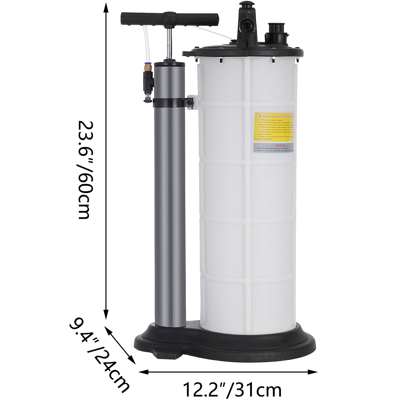 VEVOR Pneumatic Fluid Extractor 9.0 Liter Oil Extractor Pump, Air ...