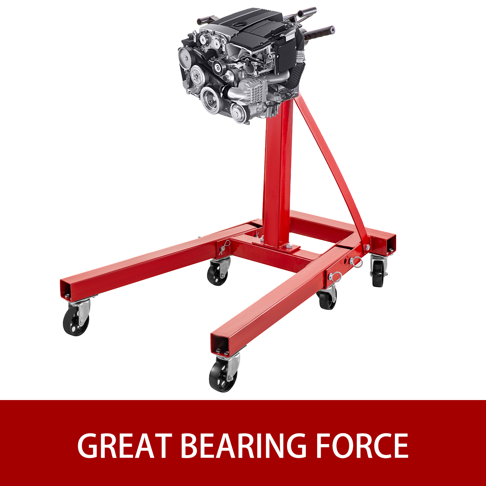 2000 Lb Engine Stand | Folding Motor Hoist Dolly Mover Auto Repair ...