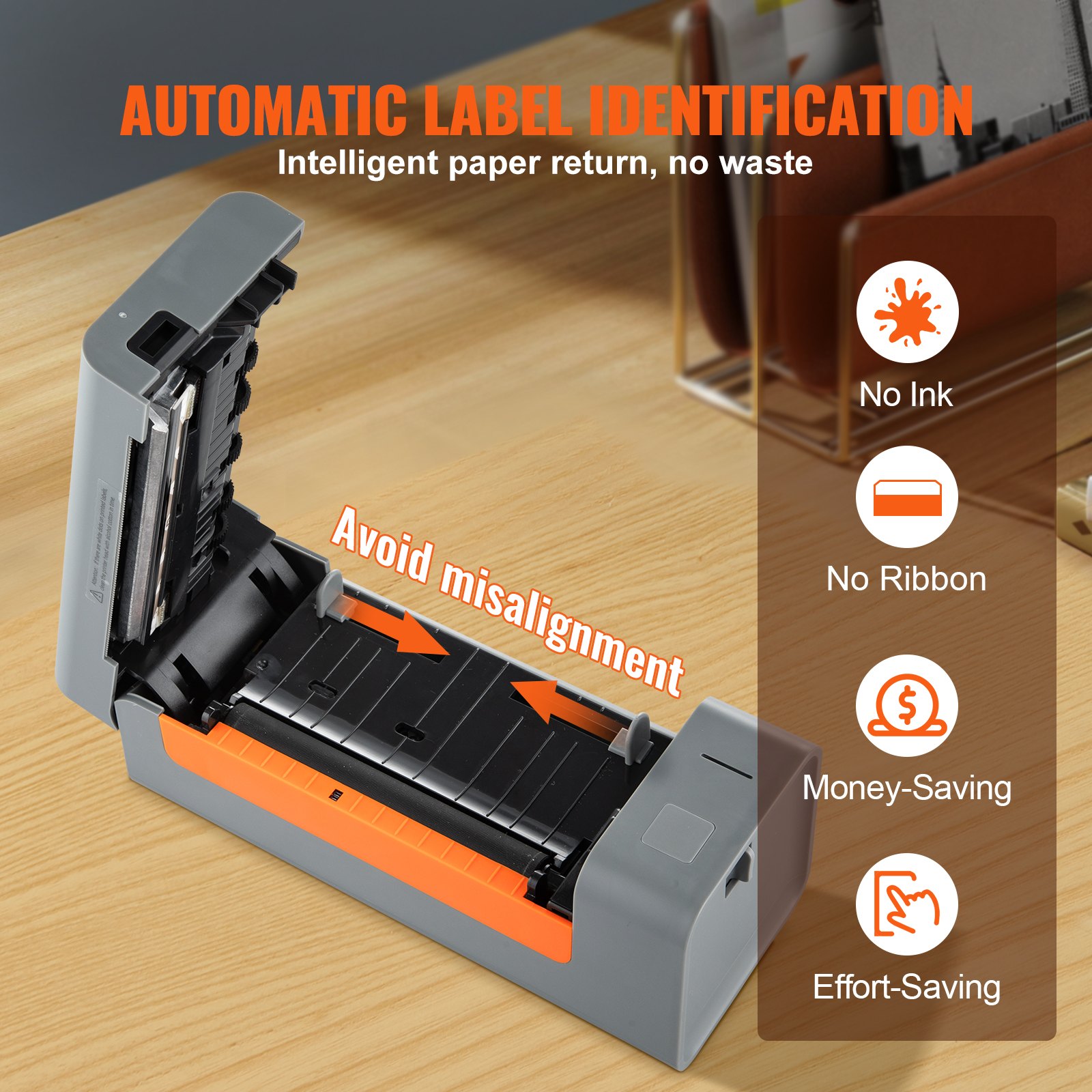 VEVOR Thermal Label Printer 4X6 203DPI USB/Bluetooth for Amazon eBay ...