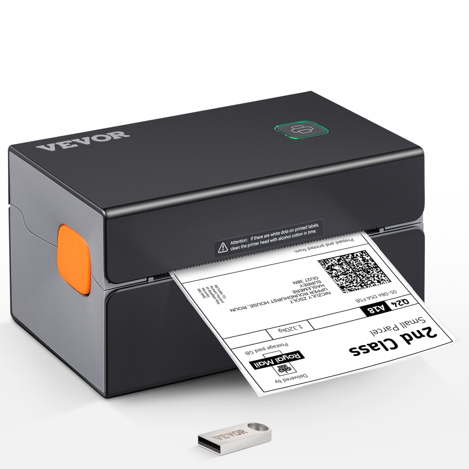 VEVOR Thermal Shipping Label Printer 4X6 300DPI via USB for Amazon eBay ...