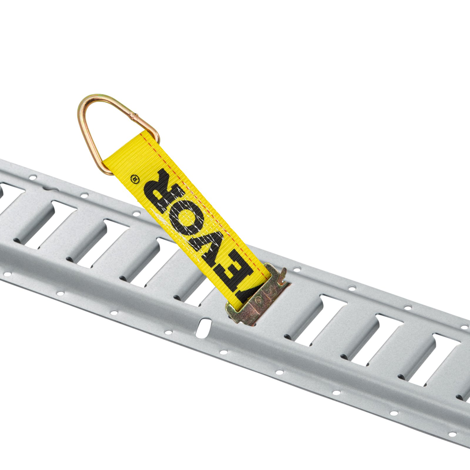 VEVOR E Track Tie-Down Rail Kit, 34PCS 5FT E-Tracks Set Includes 8 ...