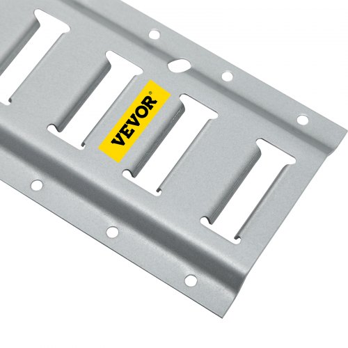 VEVOR E-Track Tie-Down Rail, 4PCS 8-FT Steel Rails w/Standard 1"x2.5 ...