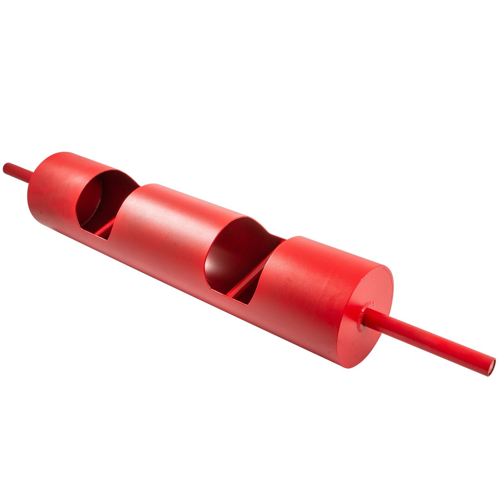 VEVOR 8" Dia Steel Strength Log Bar, 700 Lbs Capacity Barbell Bar, Red ...