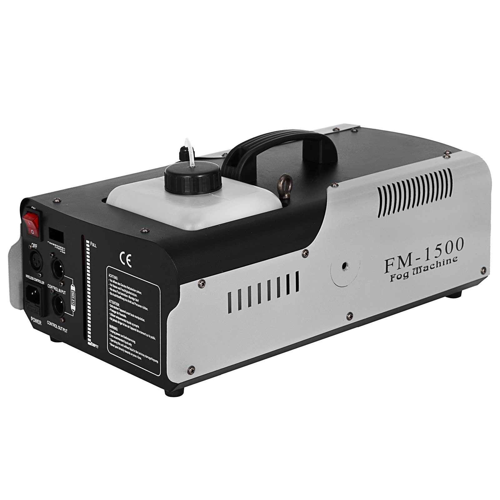 1500W Smoke Fog Machine 9 LED Lights Remote Control DJ Party Stage ...