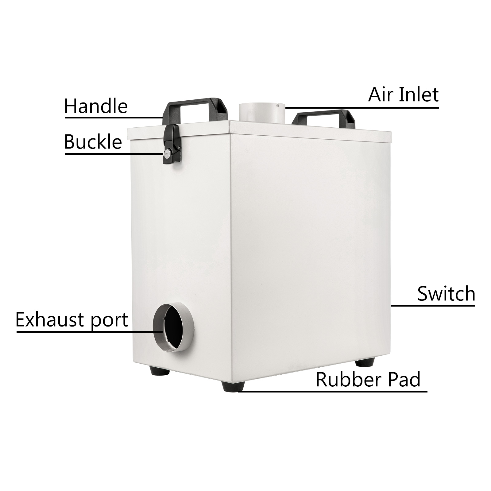 VEVOR Pure Air Fume, 80W Smoke Air Purifier, 110V Fume Extractor 180m³ ...