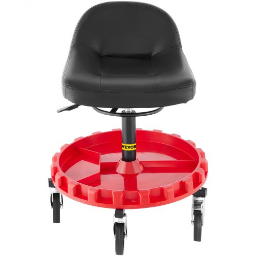 VEVOR Shop Stool, 300 LBS Rolling Garage Stool, 22” to 26” Adjustable ...