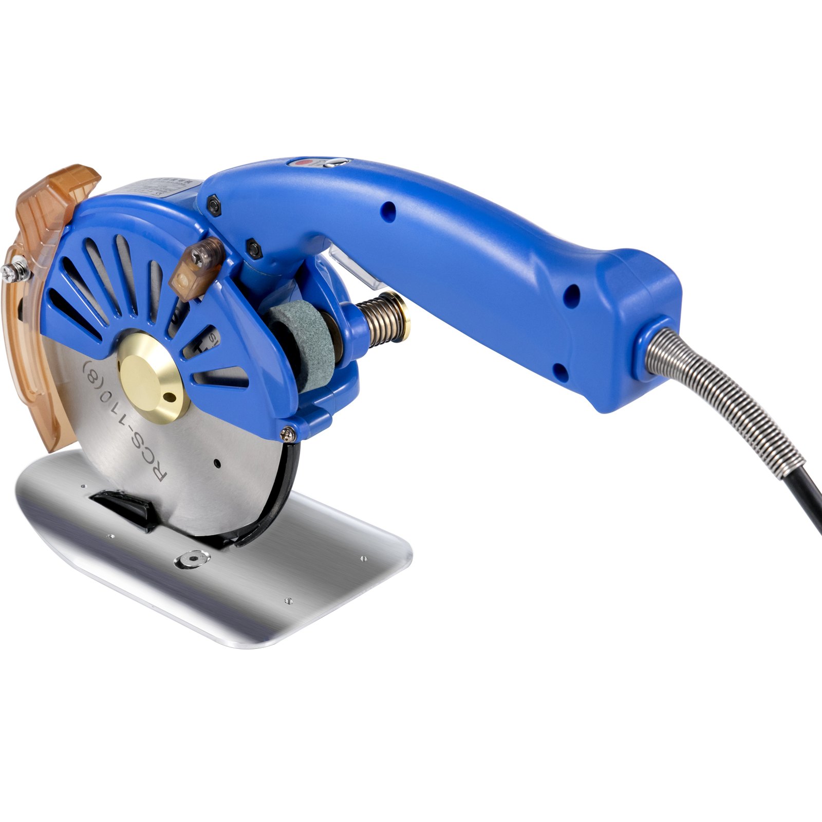 VEVOR Fabric Cutter 110mm Rotary Fabric Cutter 32mm Cutting Height Blue ...